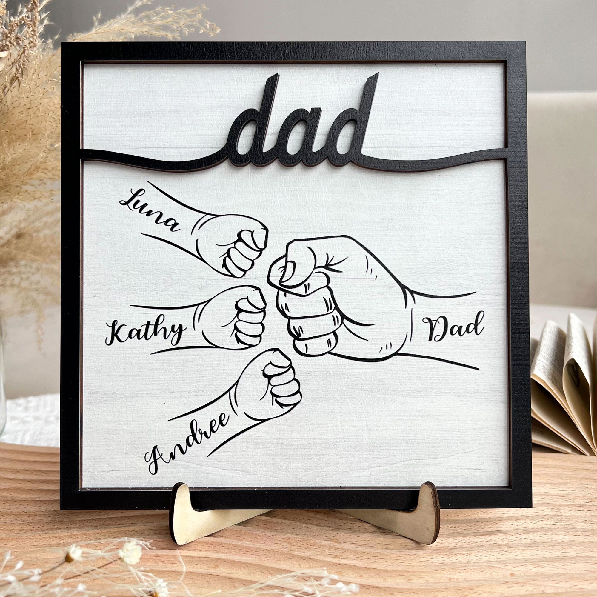 Plaque en bois personnalisée - Émouvantes Bumps de Papa – joyeuxliens